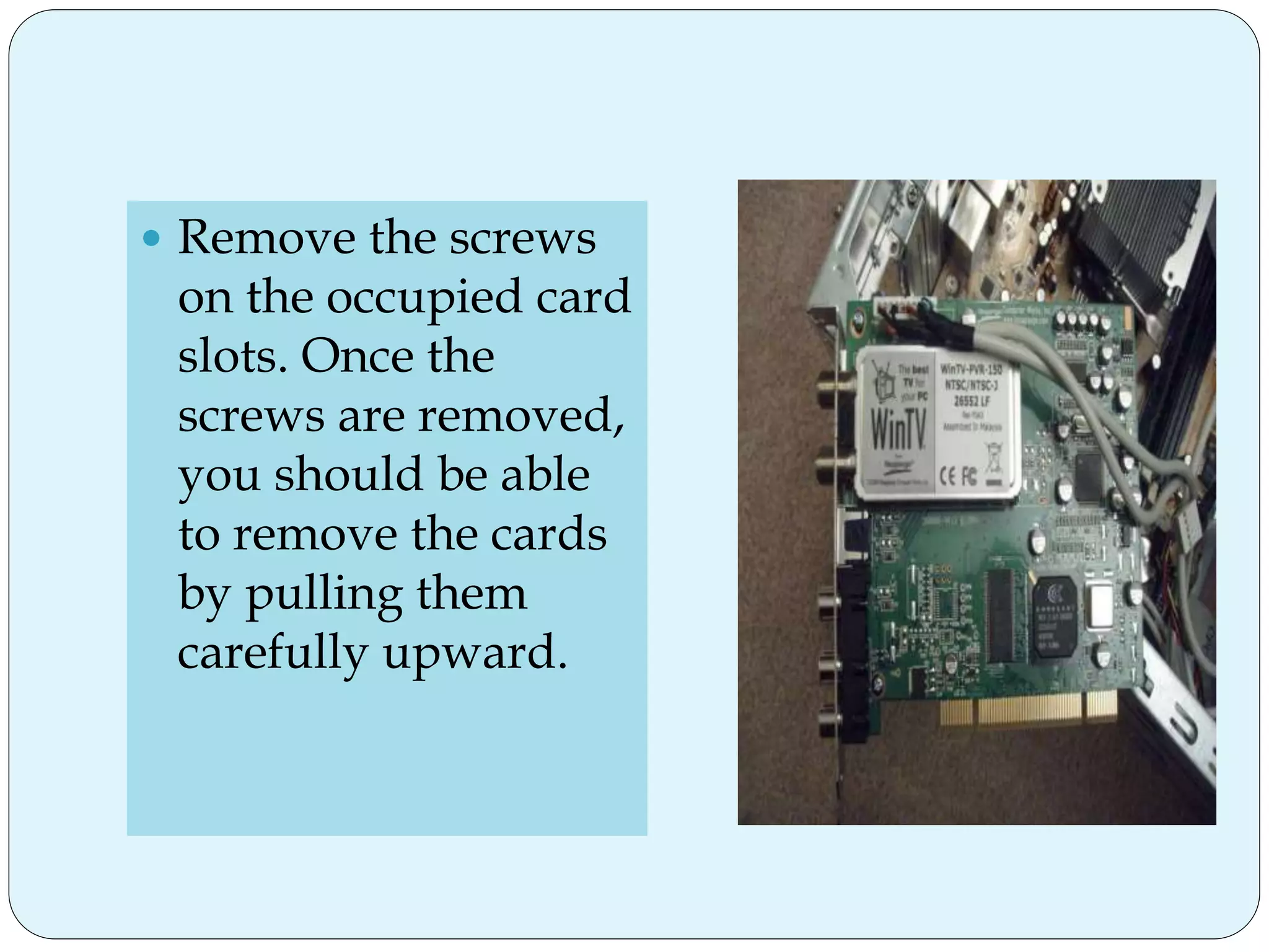Disassembling a PC | PPTX