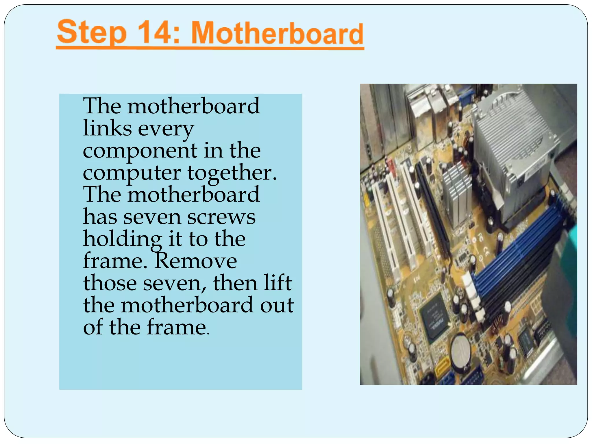 Disassembling a PC | PPTX