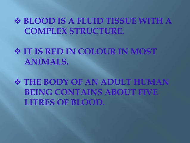 BLOOD | PPT