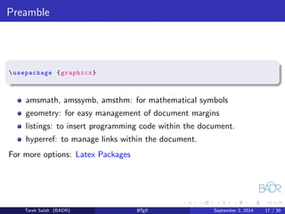 Introduction to Latex | PDF