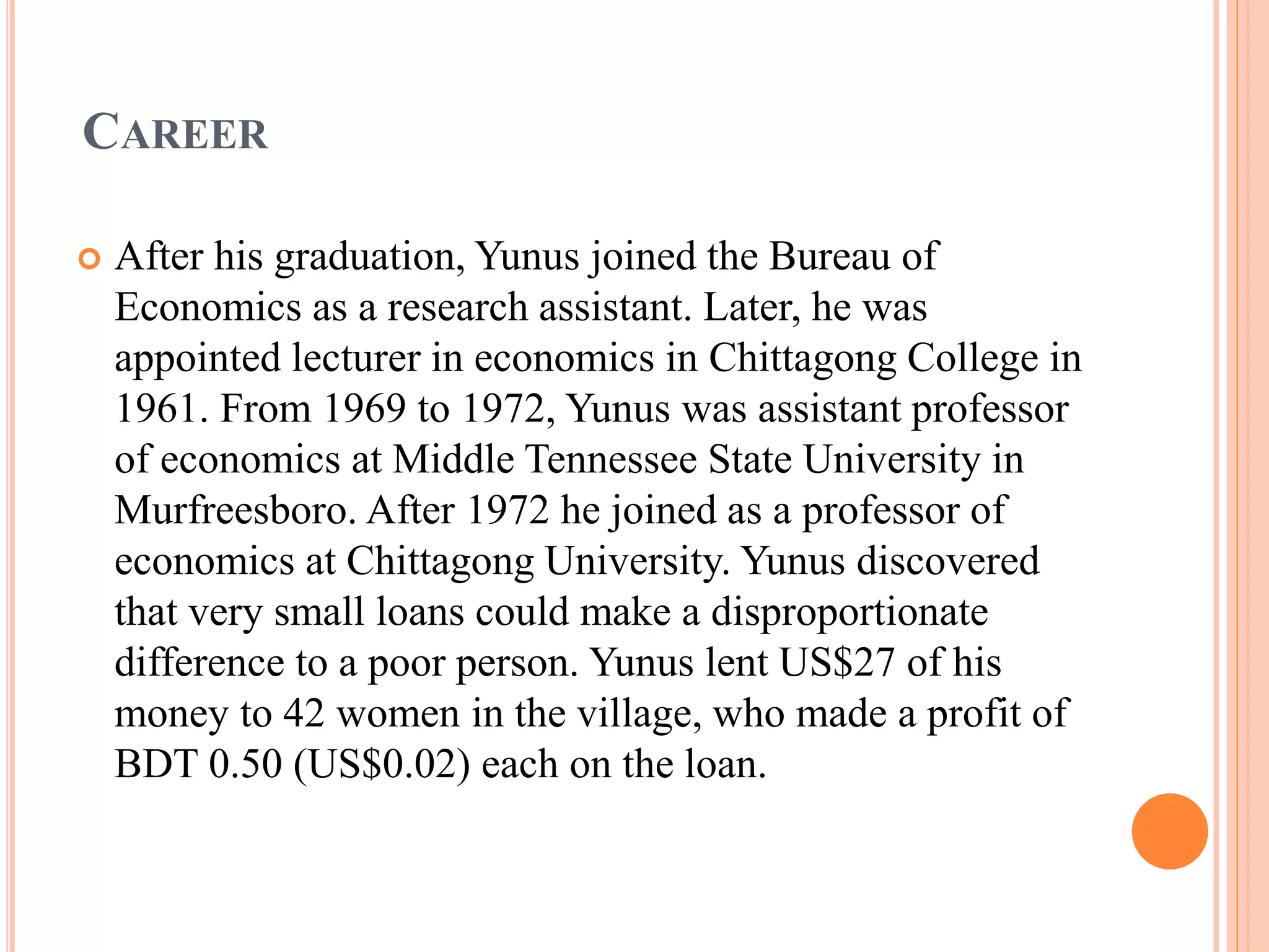 Dr. Muhammad Yunus. | PPTX