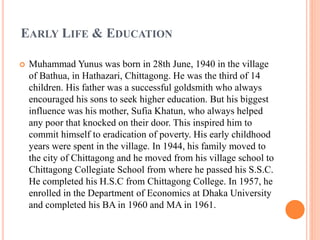 Dr. Muhammad Yunus. | PPTX