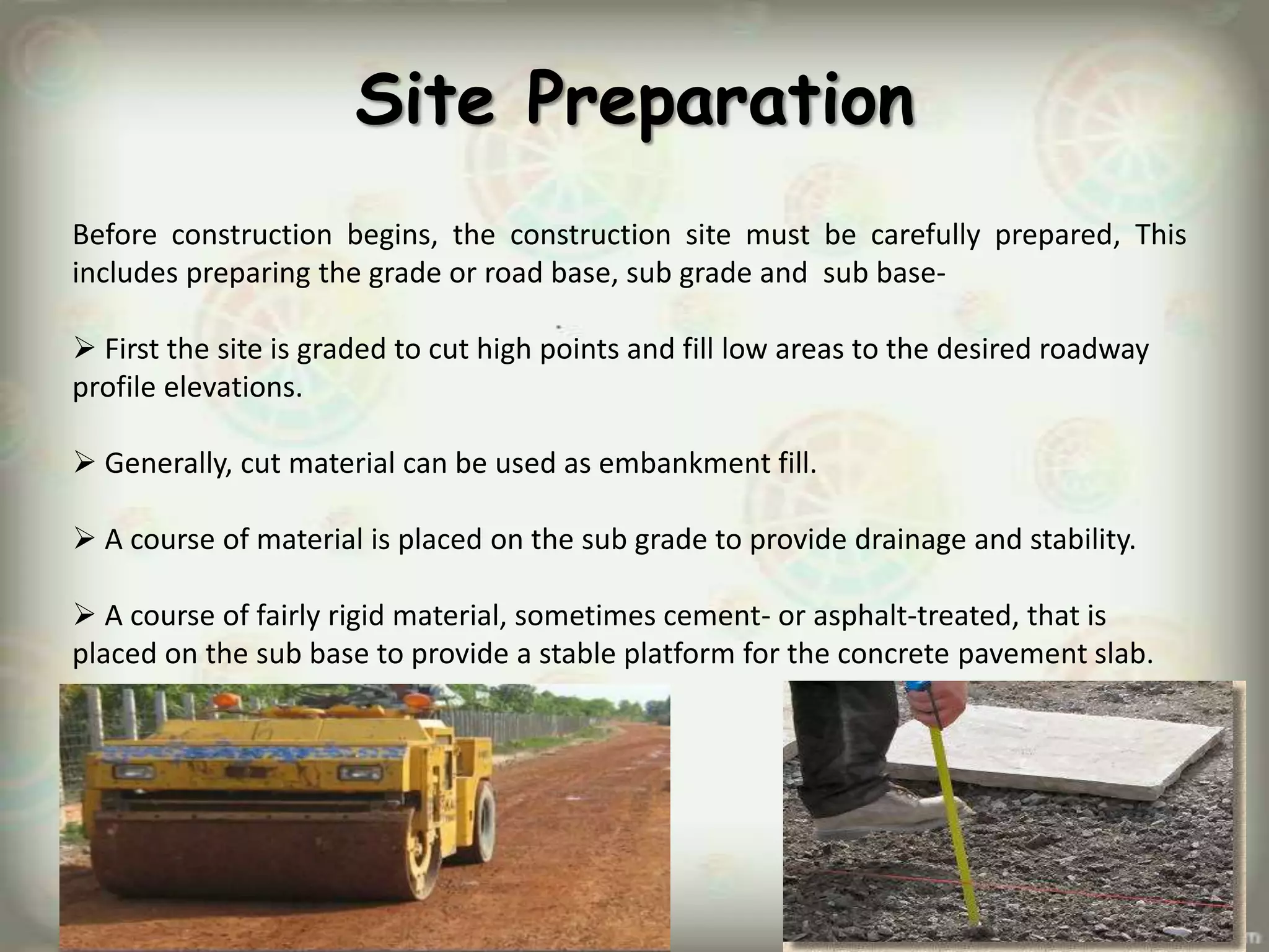 CONSTRUCTION OF CEMENT CONCRETE ROAD | PPTX