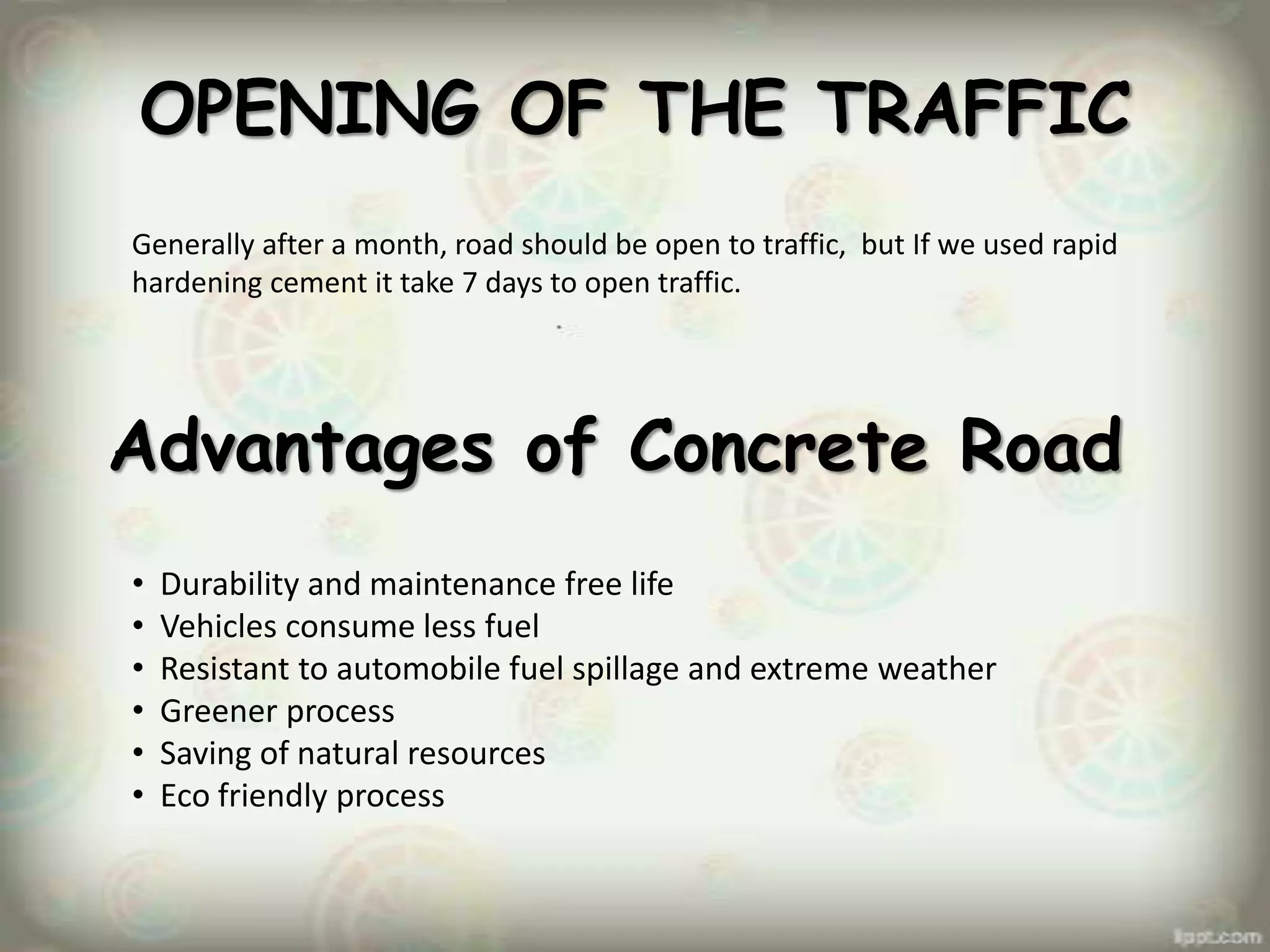 CONSTRUCTION OF CEMENT CONCRETE ROAD | PPTX