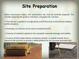 CONSTRUCTION OF CEMENT CONCRETE ROAD | PPTX