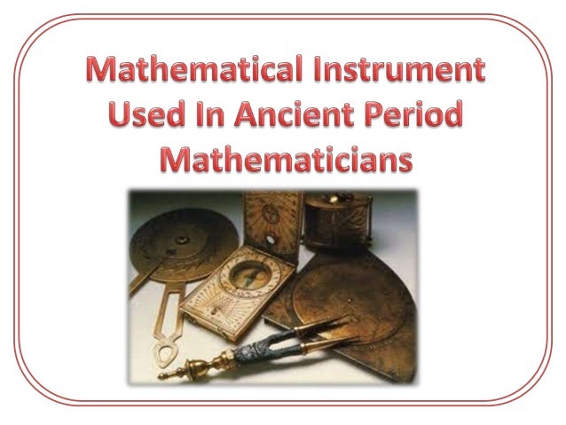 Ancient mathematics
