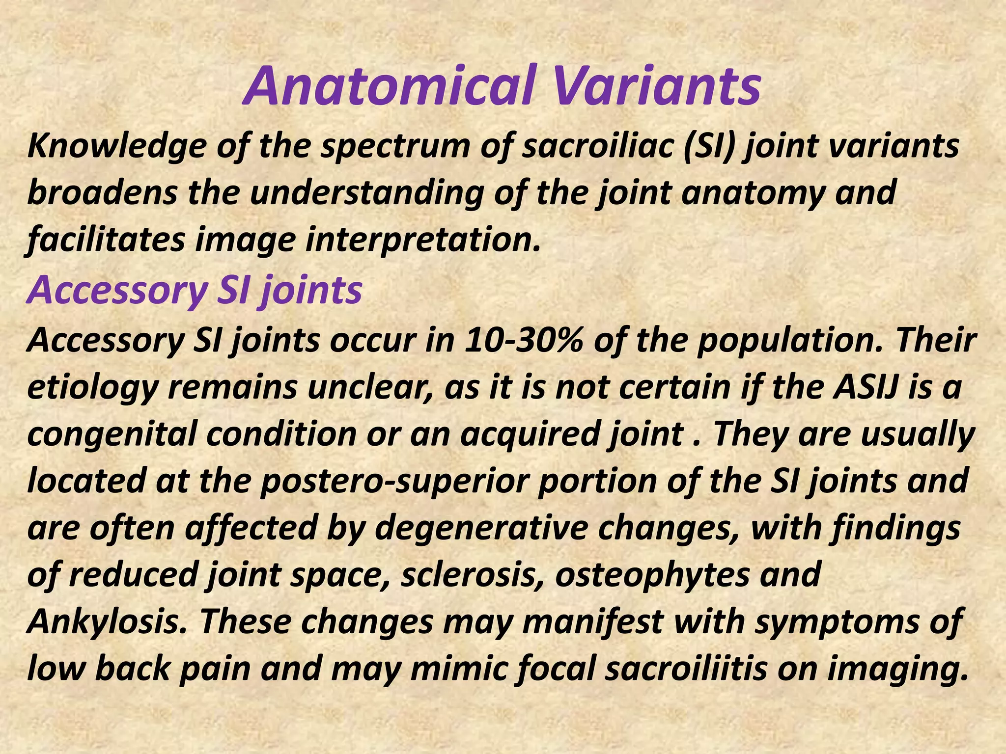 Presentation1.pptx, radiological imaging of sacroiliac joint diseases ...
