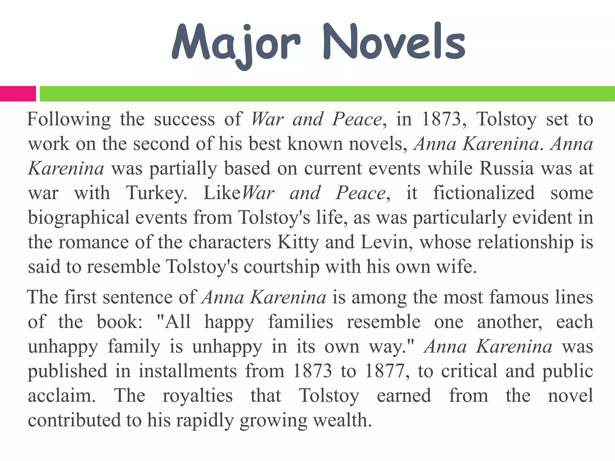 Leo Tolstoy's Biography | PPTX