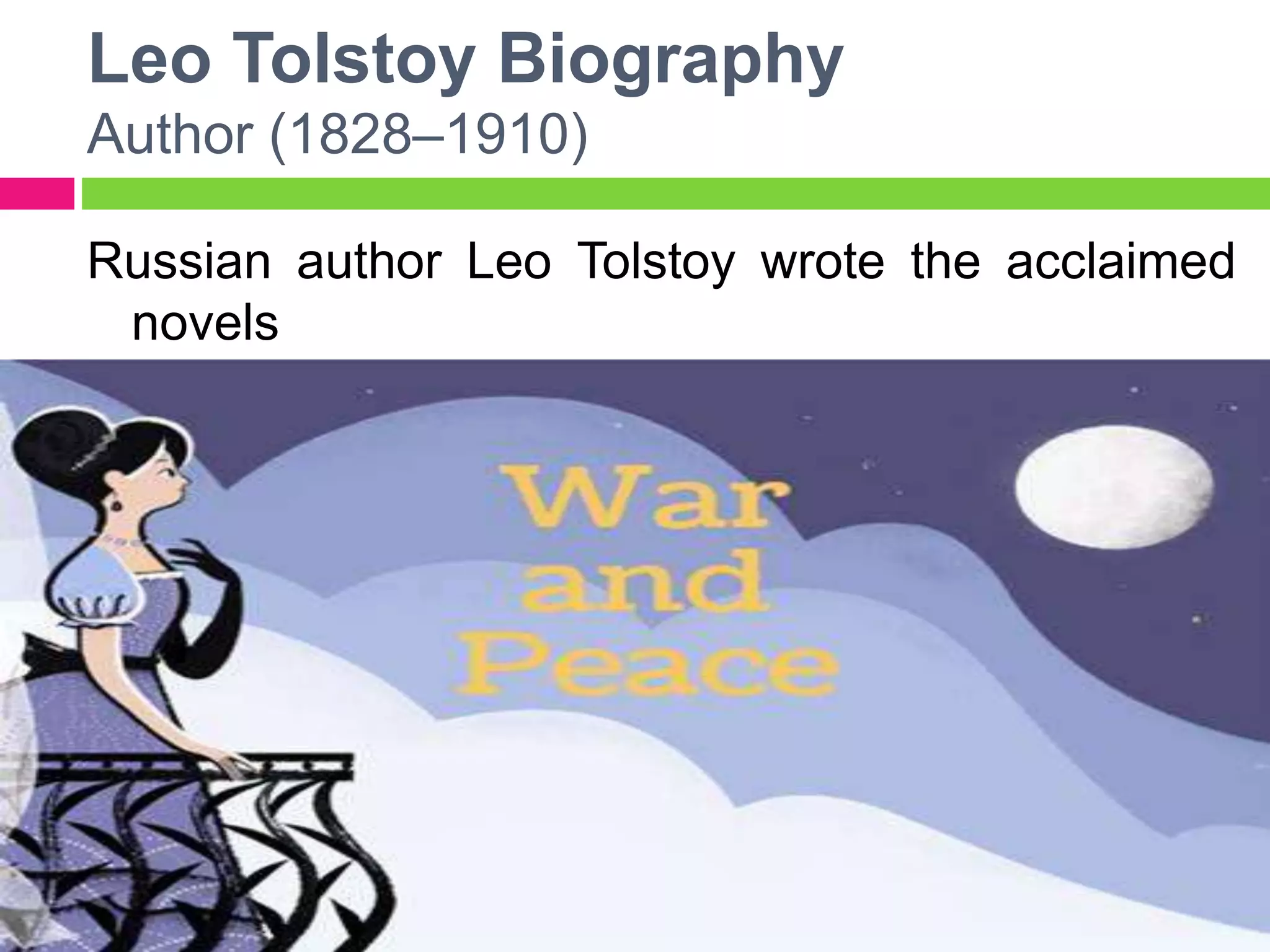 Leo Tolstoy's Biography | PPTX