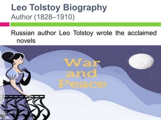 Leo Tolstoy's Biography | PPTX