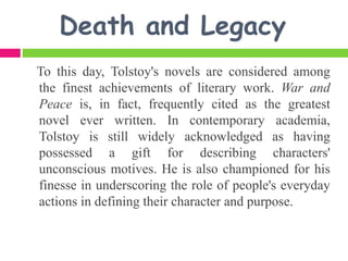 Leo Tolstoy's Biography | PPTX