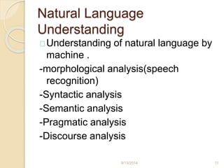 Natural Language Processing | PPTX | Artificial Intelligence ...