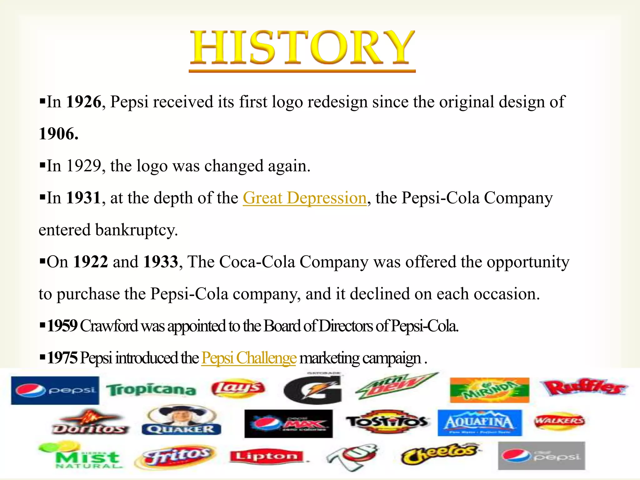 ppt on pepsico | PPTX