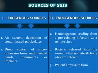 surgical site infection | PPTX