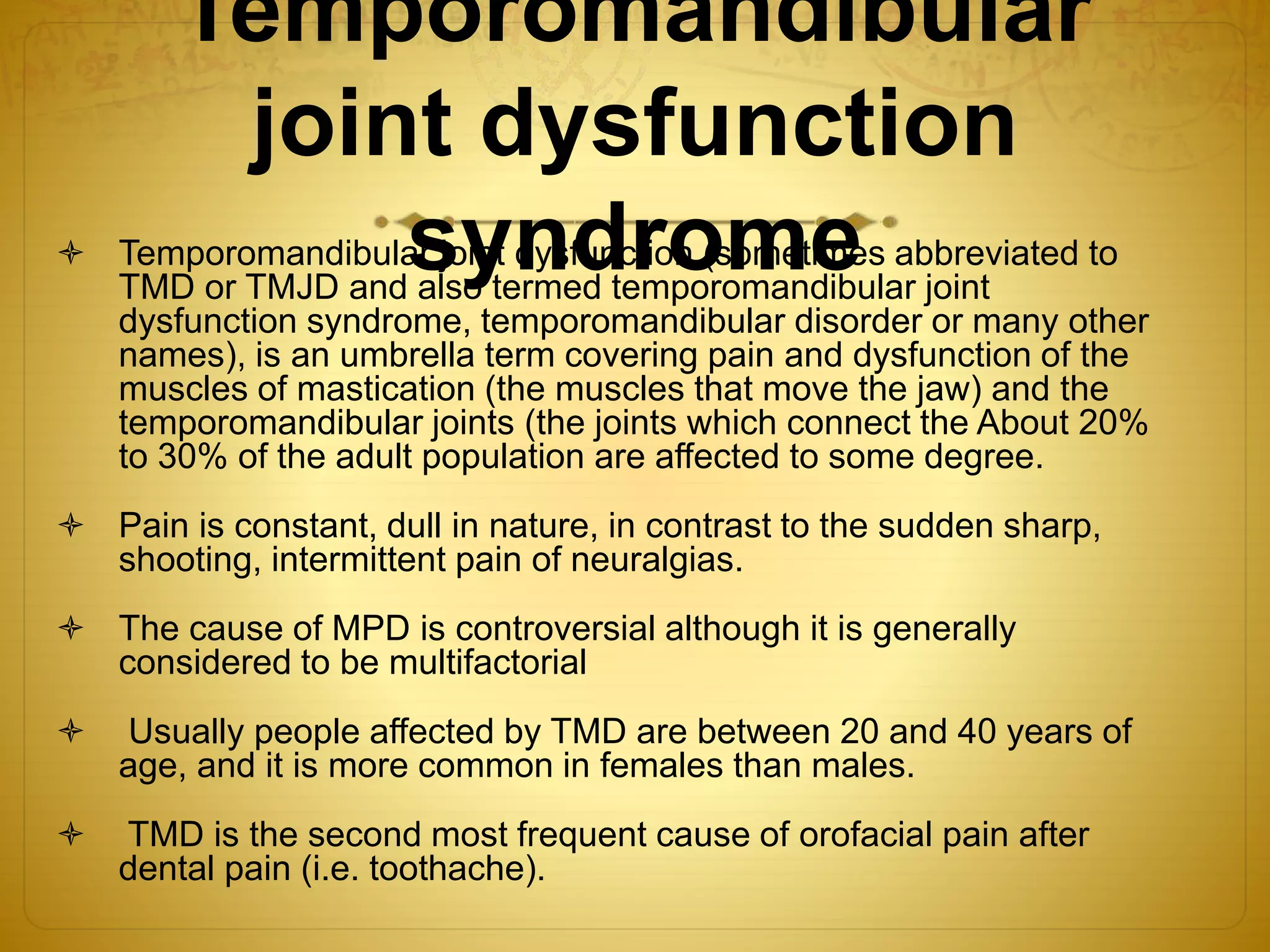 TMJ and its relation to periodontics | PPTX | Geology | Science
