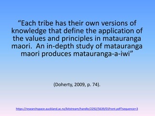 Matauranga Maori | PPTX