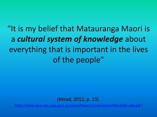 Matauranga Maori | PPTX