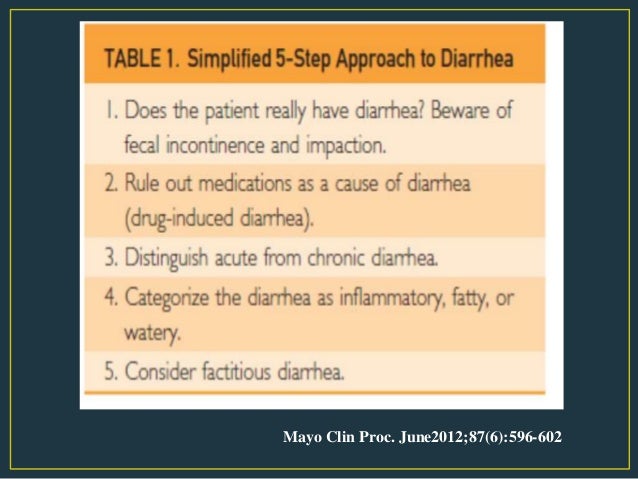 chronic diarrhea