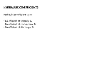 ORIFICES AND MOUTHPIECES | PPTX