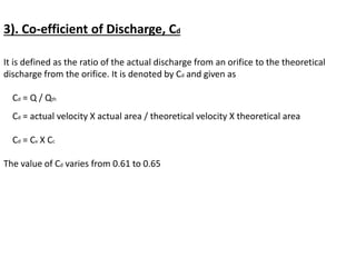 ORIFICES AND MOUTHPIECES | PPTX