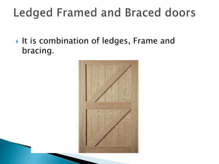 building drawing-Doors and types of door | PPTX