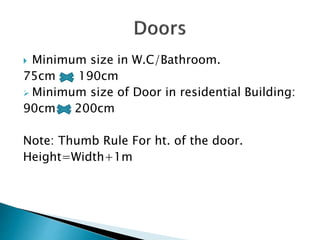 building drawing-Doors and types of door | PPTX