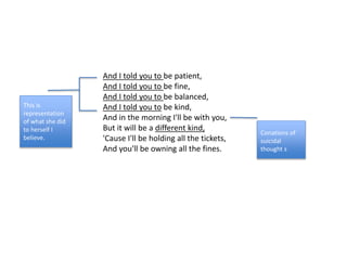 Lyrical Analysis Of Birdy | PPT