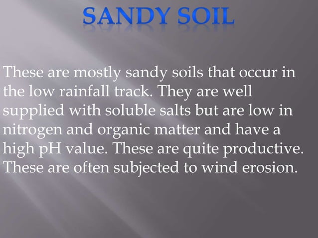types of soil and water absorption | PPT