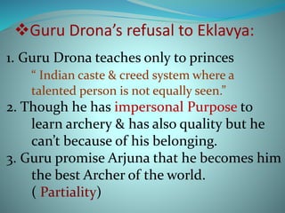 Eklavya as a tragic hero | PPT