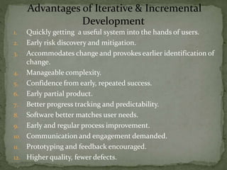 Iterative and Incremental Development (RAD) | PPT