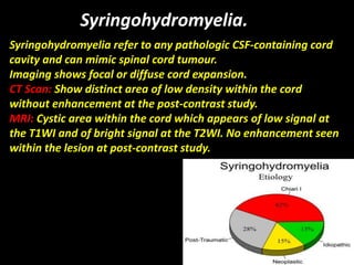 Presentation1.pptx, radiological imaging of spinal cord tumour. | PPTX