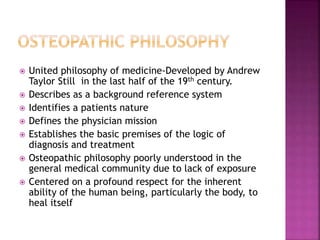 Presentation1 Osteopathic Medicine-CAM | PPTX