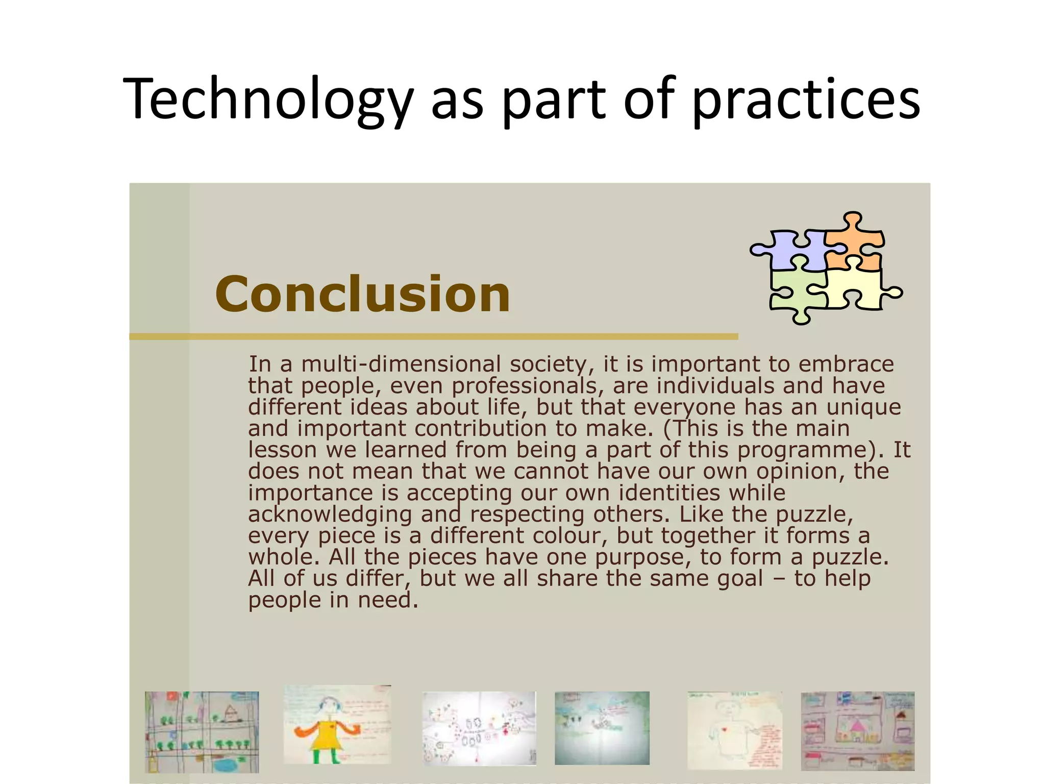Socio-materialism and the Community, Self and Identity Project | PPTX