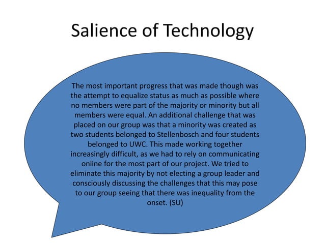 Socio-materialism and the Community, Self and Identity Project | PPTX