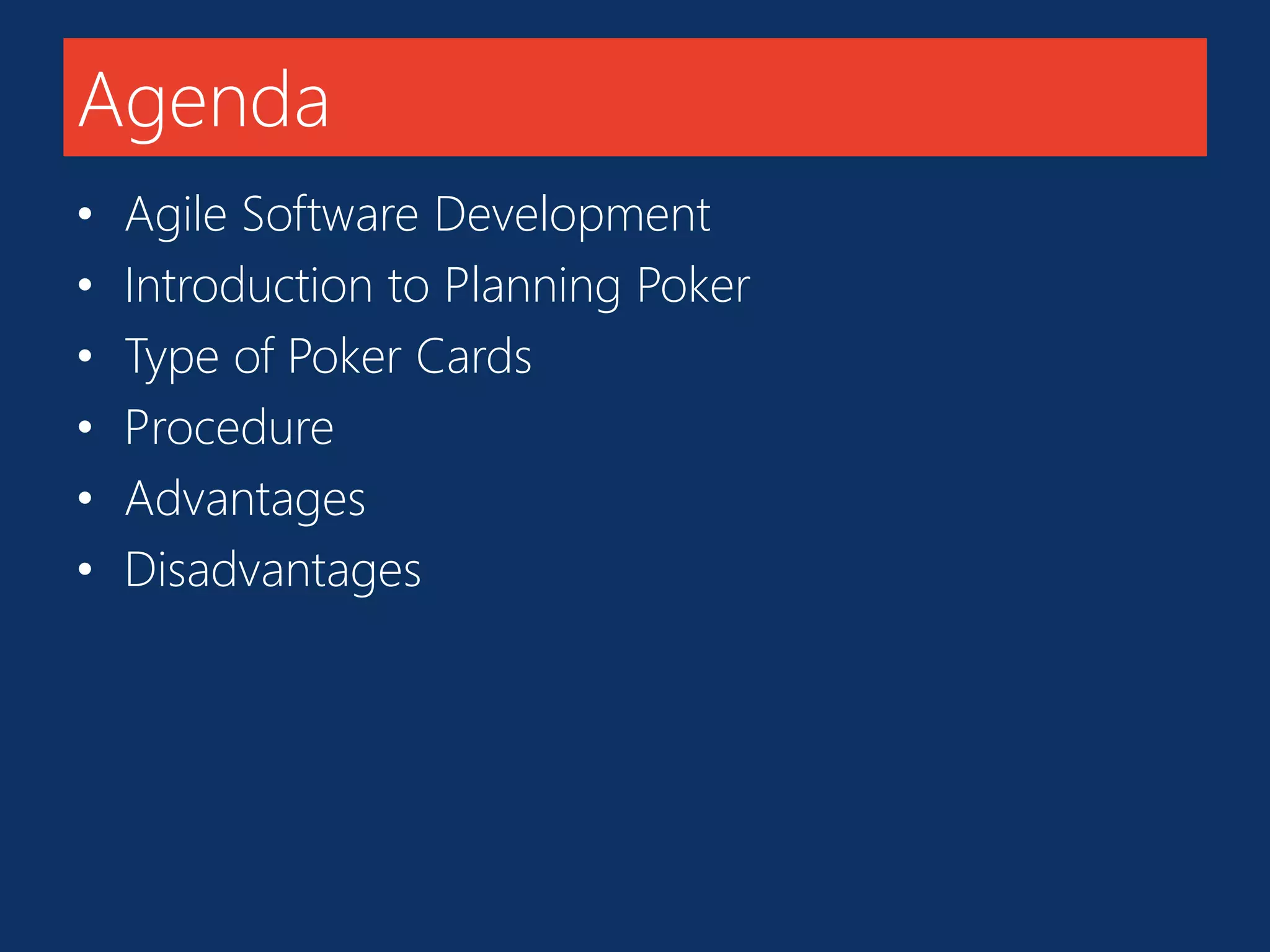 Planning Poker estimating technique | PPTX
