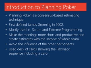 Planning Poker estimating technique | PPTX