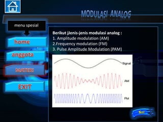 Pemodulasian Gelombang AM dan FM | PPTX