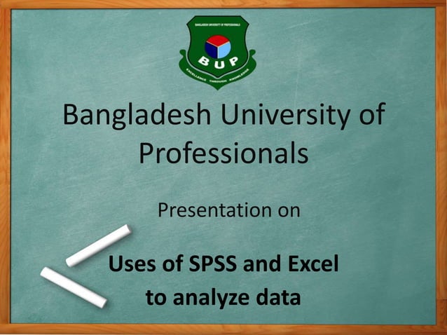 Uses of SPSS and Excel to analyze data | PPTX | Computing | Technology & Computing