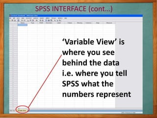 Uses of SPSS and Excel to analyze data | PPTX