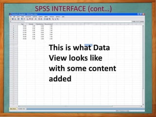 Uses of SPSS and Excel to analyze data | PPTX