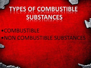Non Combustible Substances