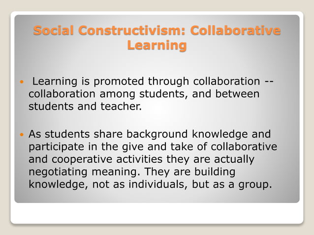 Social Constructivism by Lev Vygotsky | PPTX | Education