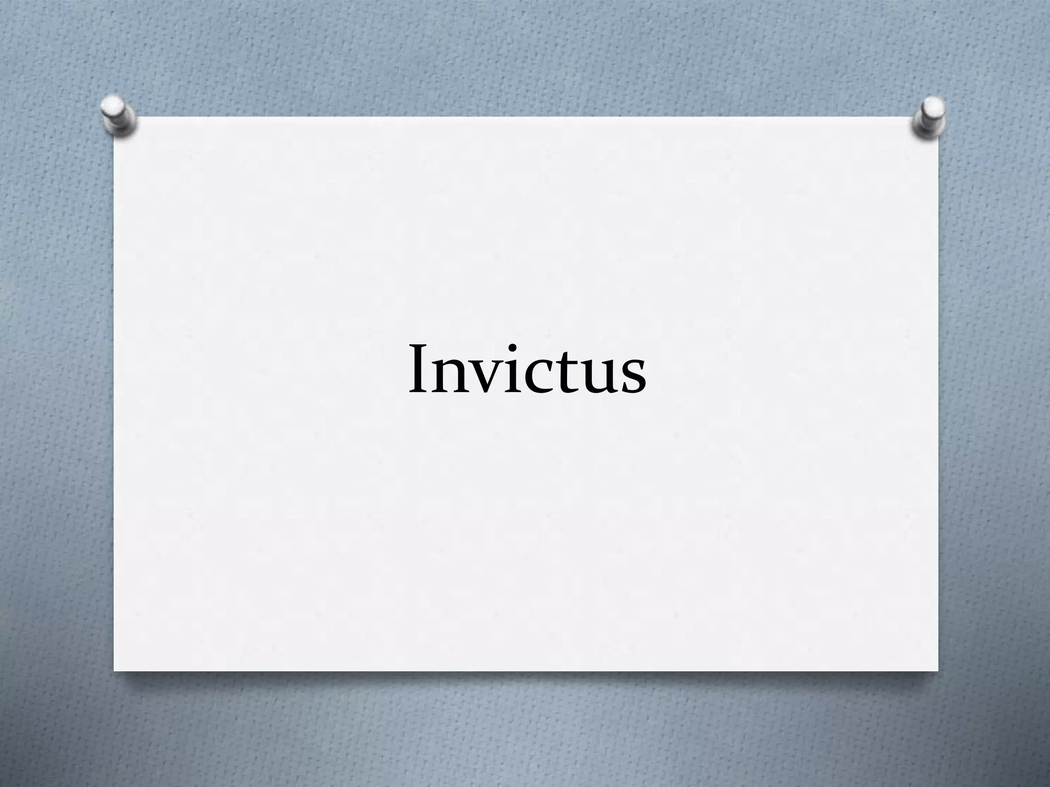Invictus | PPT