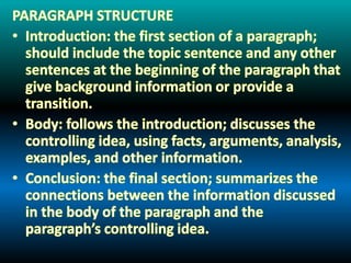 Topic Sentences | PPTX