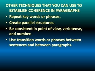 Topic Sentences | PPTX
