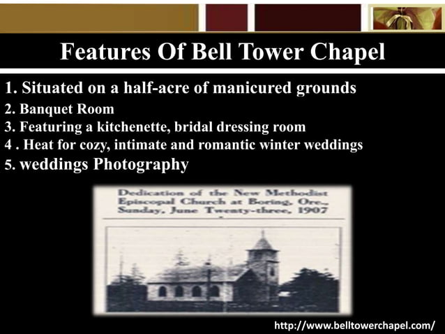The Bell Tower Chapel | PPT