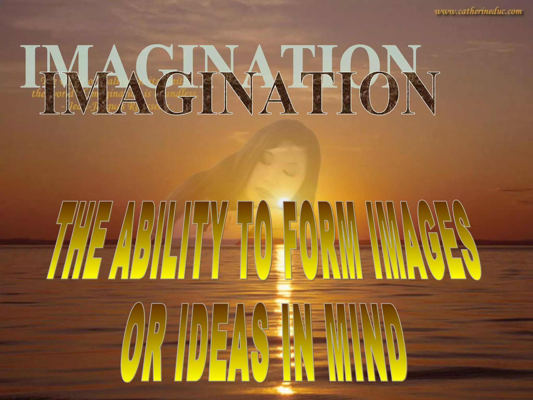 IMAGINATION IS MORE IMPORTANT THAN KNOWLEDGE | PPT