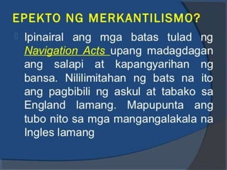 Ang Merkantilismo | PPTX