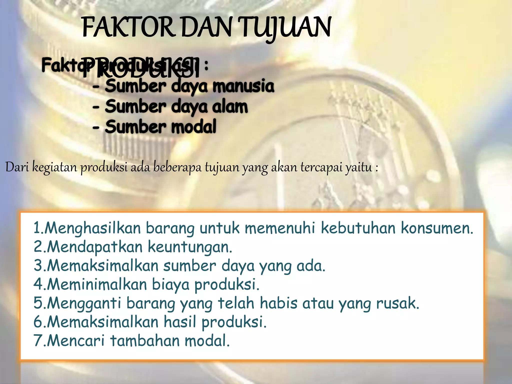 Pendekatan Ordinal dan Perilaku Produsen kelas X | PPTX