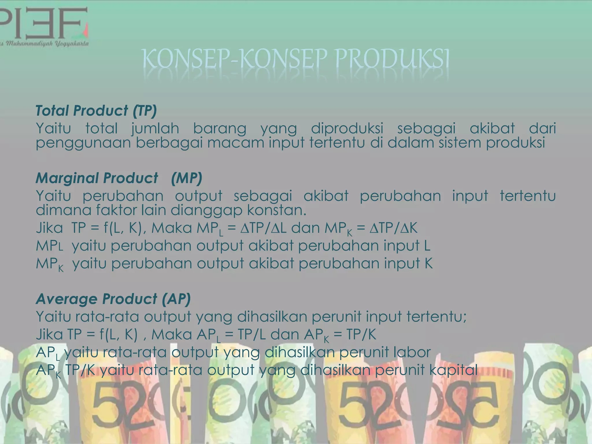 Pendekatan Ordinal dan Perilaku Produsen kelas X | PPTX